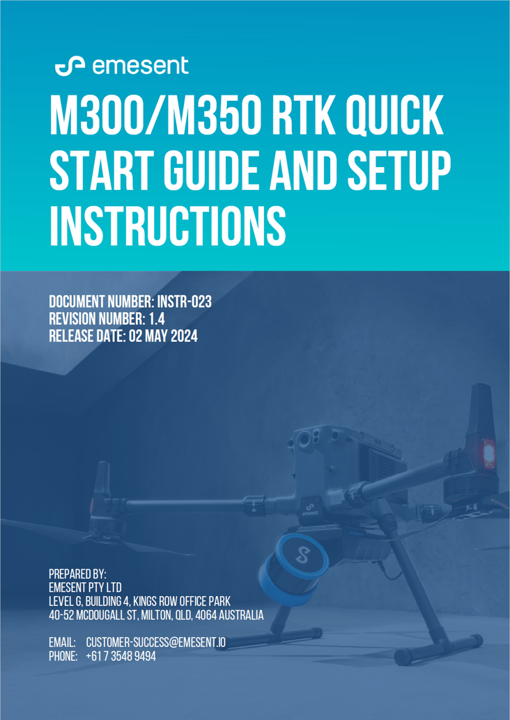 M300/M350 RTK Quick Start Guide and Setup Instructions
